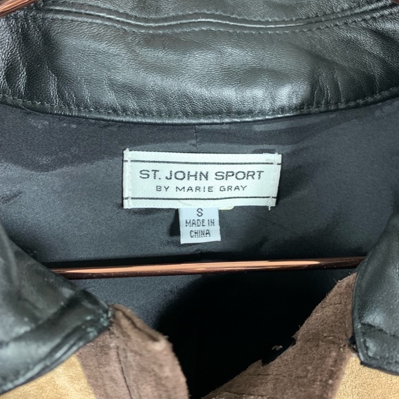 St. John | Jackets & Coats | St John Leather Jacket | Poshmark